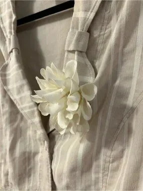 Jewelry | Womens Floral Broach Pin Cream Neutral Boho Chic Peasant ...